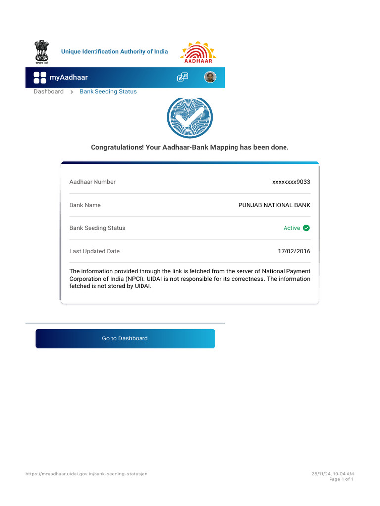 myAadhaar - Unique Identification Authority of India | Government of ...