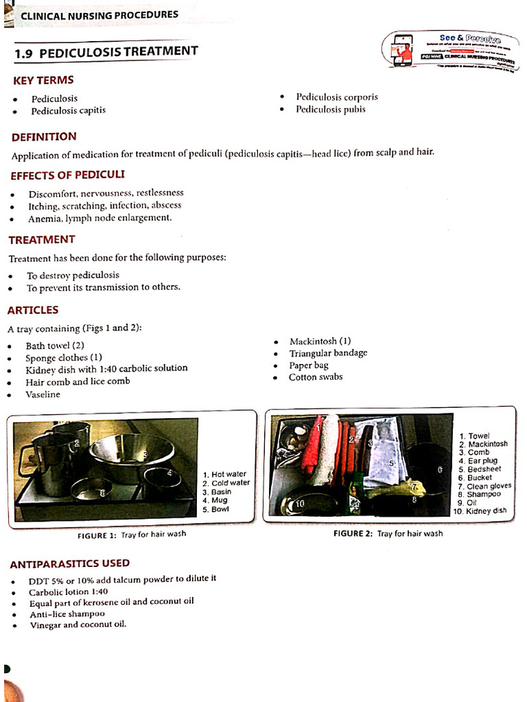 Pediculosis Procedure | PDF