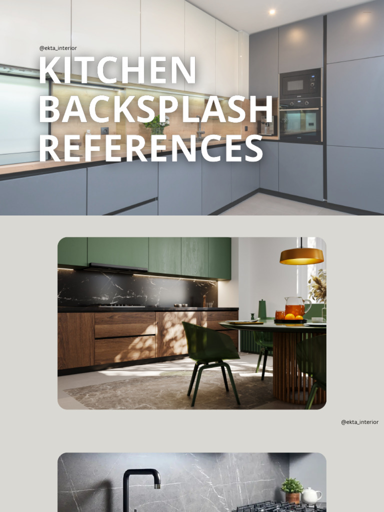 Kitchen Backsplash References | PDF