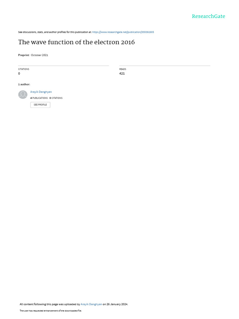 Electron | PDF | Waves | Electron