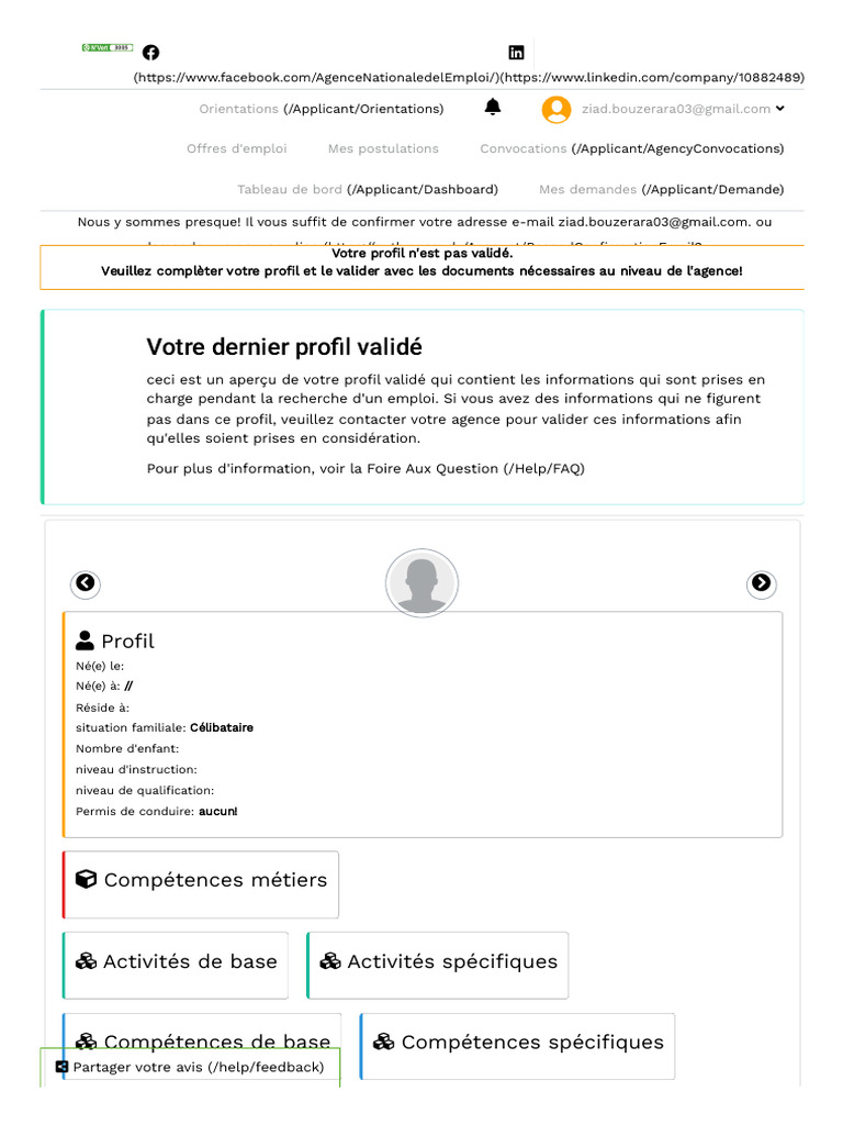 Wassit Online - ANEM | PDF