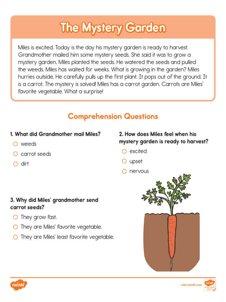 Miles' Exciting Mystery Carrot Garden | PDF
