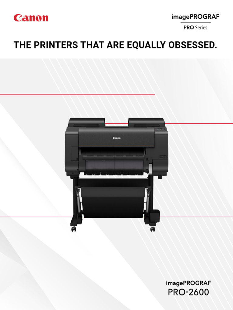 imagePROGRAF-PRO-2600-Spec-Sheetpdf | PDF | Printer (Computing) | Wi Fi