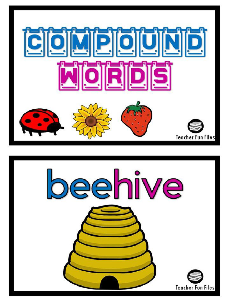 Compound Words Flashcards Set 1 | PDF
