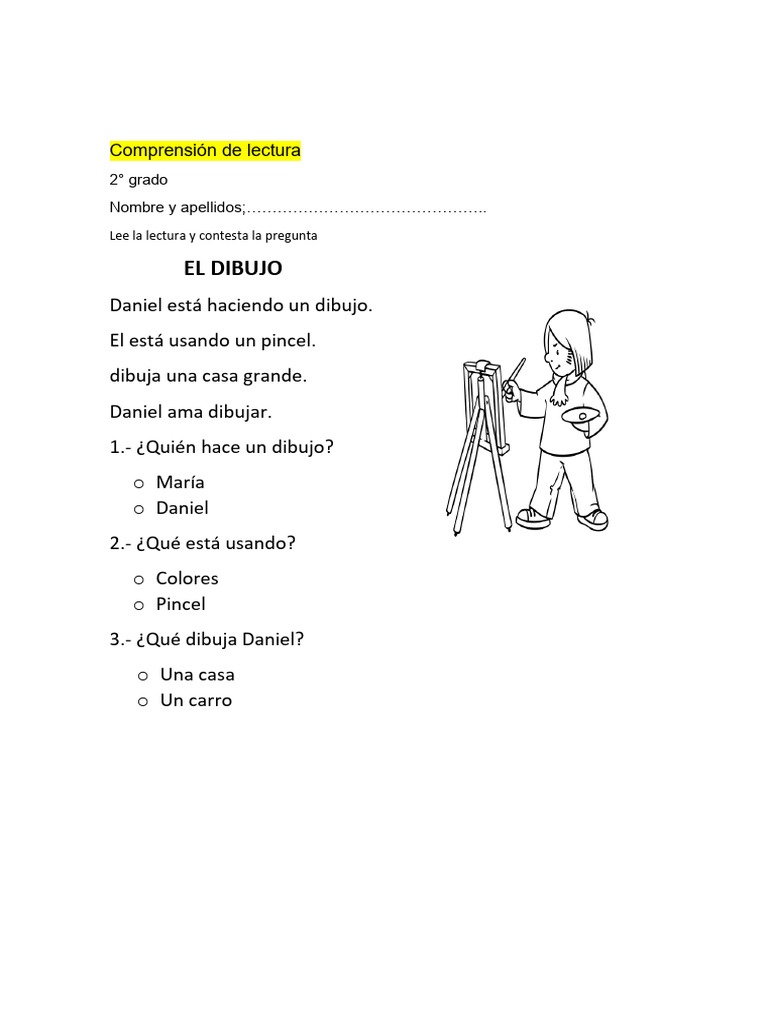 Comprensión de Lectura 2° Grado | PDF