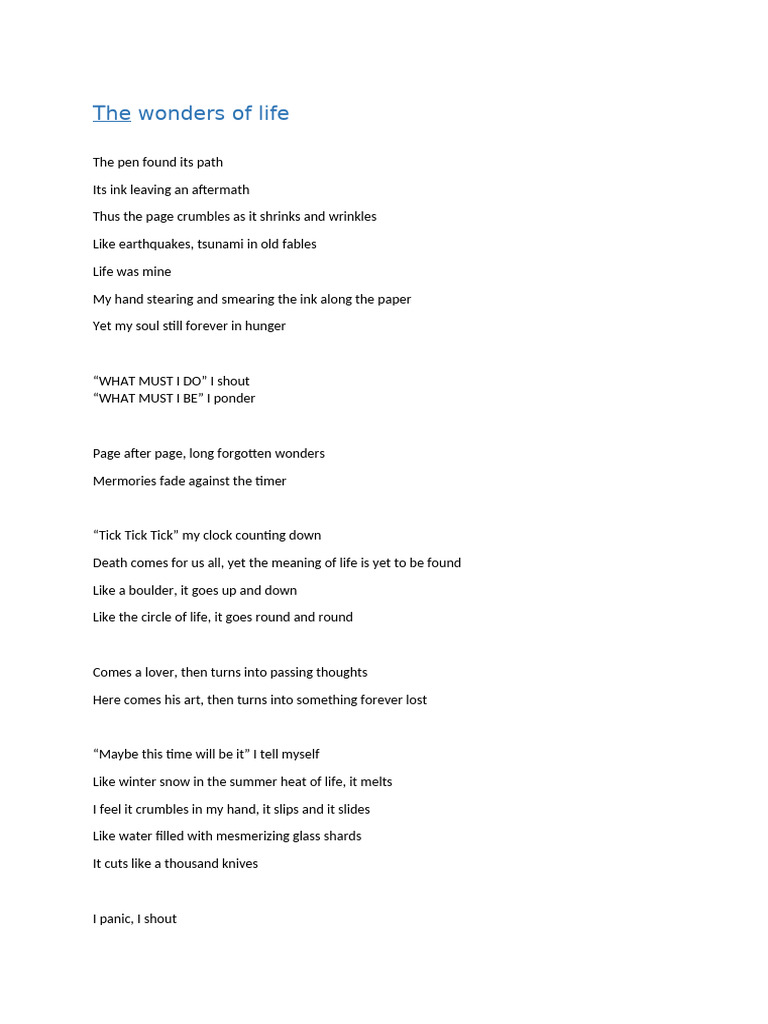10m poetry p2 | PDF
