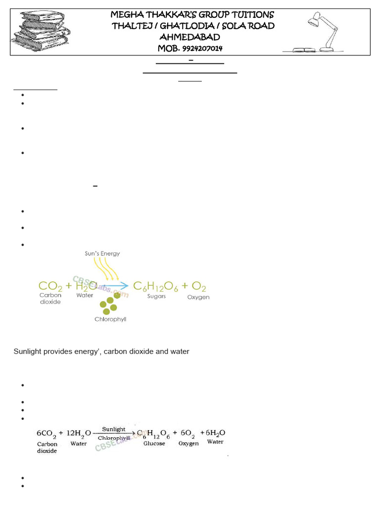 CLASS-10-SCIENCE-CHAPTER-5-LIFE PROCESSES-compressed | PDF | Cellular ...