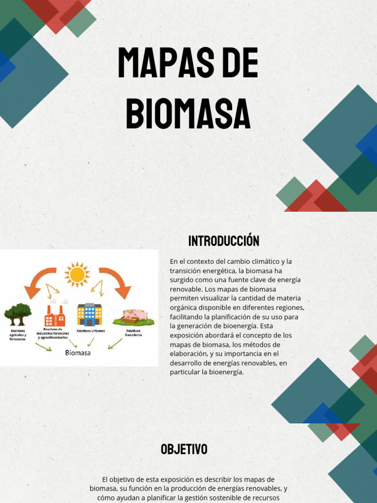 Mapas de Biomasa | PDF | Biomasa | Bioenergía