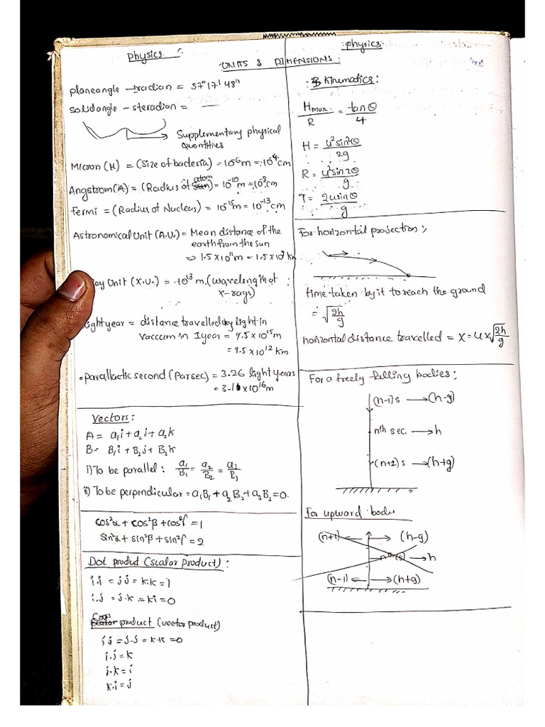 Physics Short Notes | PDF