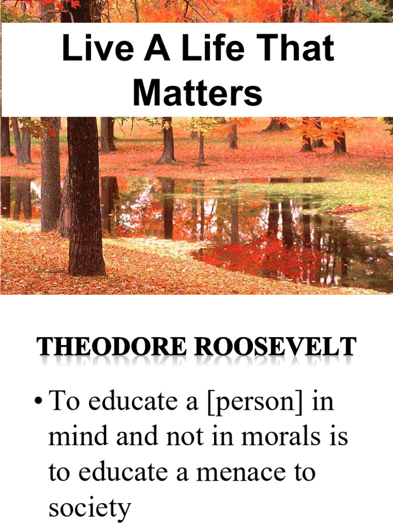 A Life That Matters | PDF