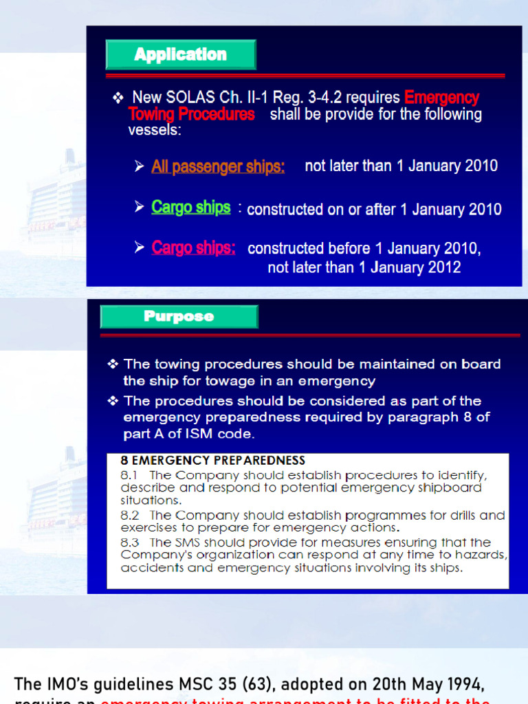 Emergency Towing Procedures1 | PDF | Ships | Shipping