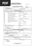 CS Form No. 6 Revised 2020 Application For Leave Fillable | PDF | Parental Leave | Sick Leave