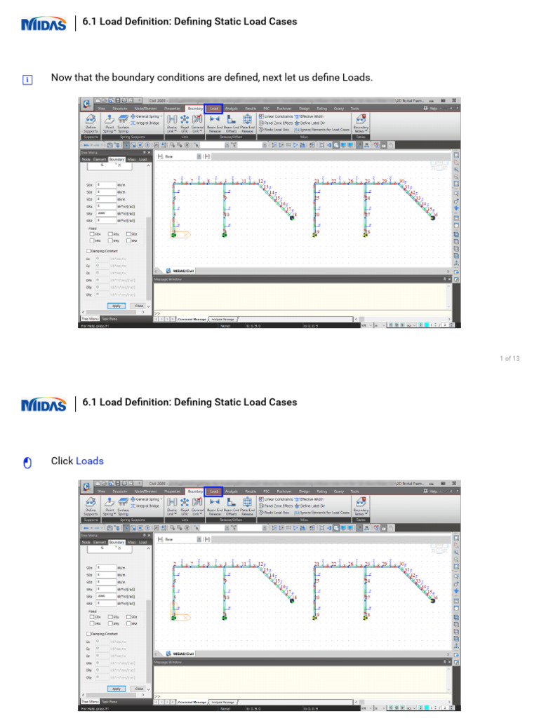Defining Static Load Cases Guide | PDF