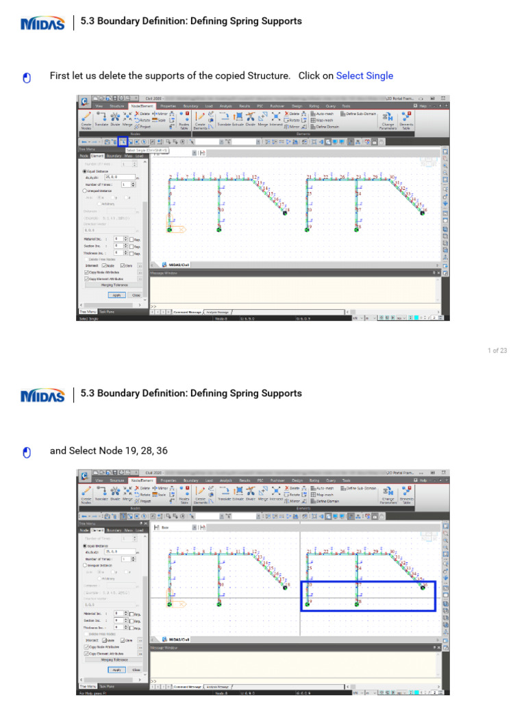 5.3 Boundary Definition - Defining Spring Supports | PDF | Applied ...