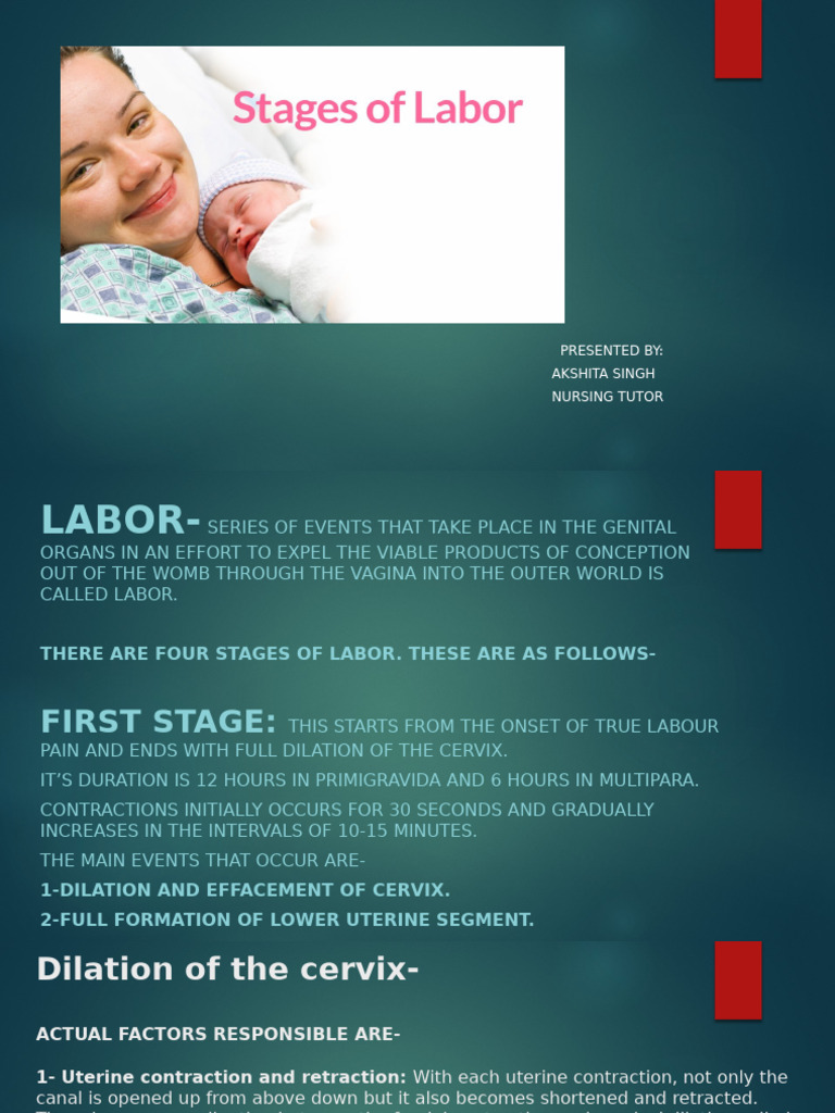 Stages of Labor | PDF | Uterus | Childbirth