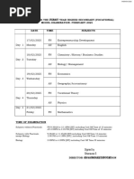 Plus One Public Examination 2026 Timetable | PDF | Science | Liberal ...