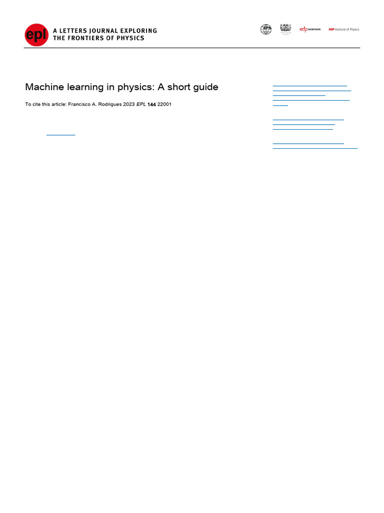 Rodrigues 2023 EPL 144 22001 | PDF | Machine Learning | Support Vector Machine