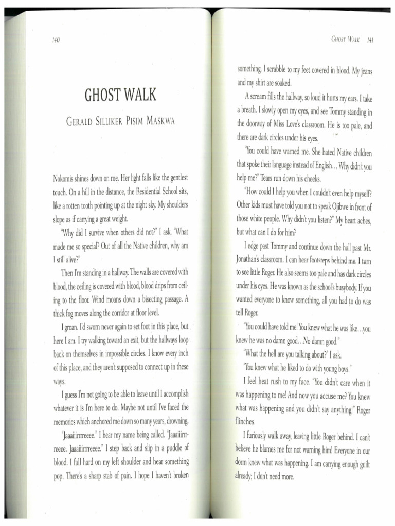 Ghost Walk by Gerald Silliker Pisim Maskwa | PDF