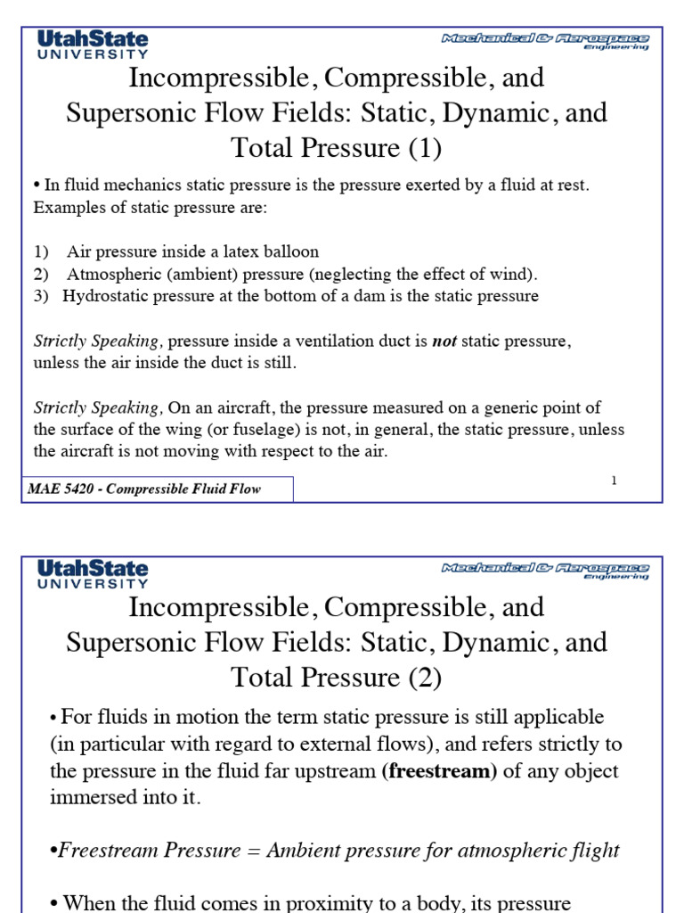 Incompressible, Compressible, and Pressure Things | PDF | Airspeed ...