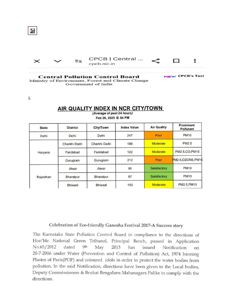 EVS Internet Images Cpcb Print | PDF