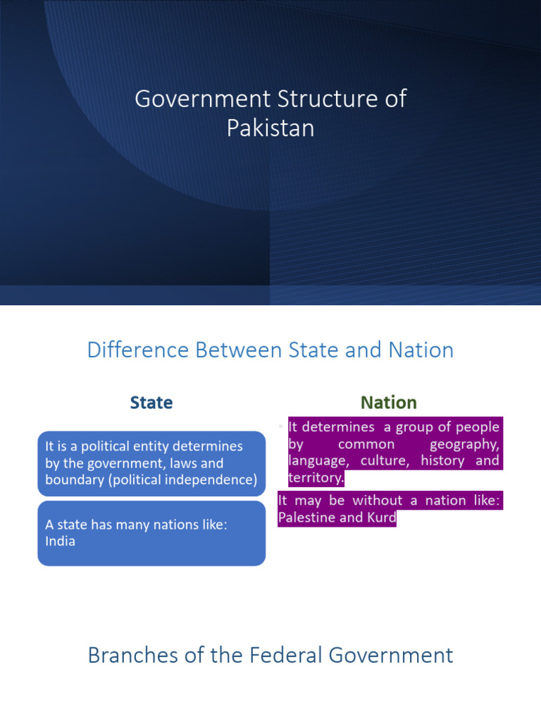 Government Structure of Pakistan | PDF | Pakistan | Khyber Pakhtunkhwa