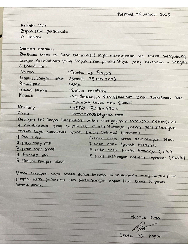 SEPTA ADI RAYAN | PDF