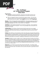11th Grade English Course Syllabus | PDF | Test (Assessment ...
