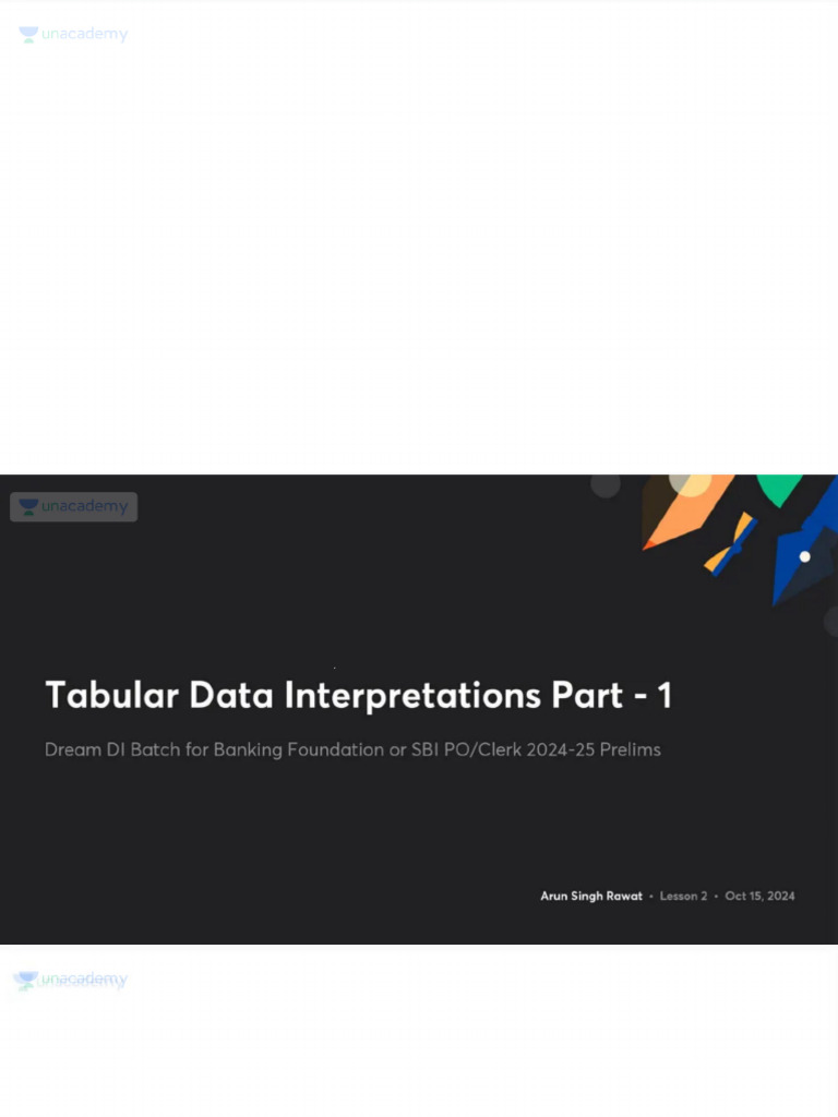 Tabular Data Interpretations Part 1 With Anno | PDF