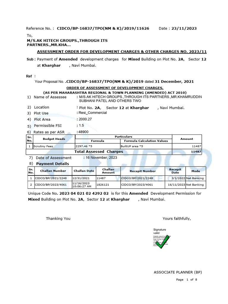 AK Hitech Kharghar RERA 3C | PDF | Justice | Crime & Violence