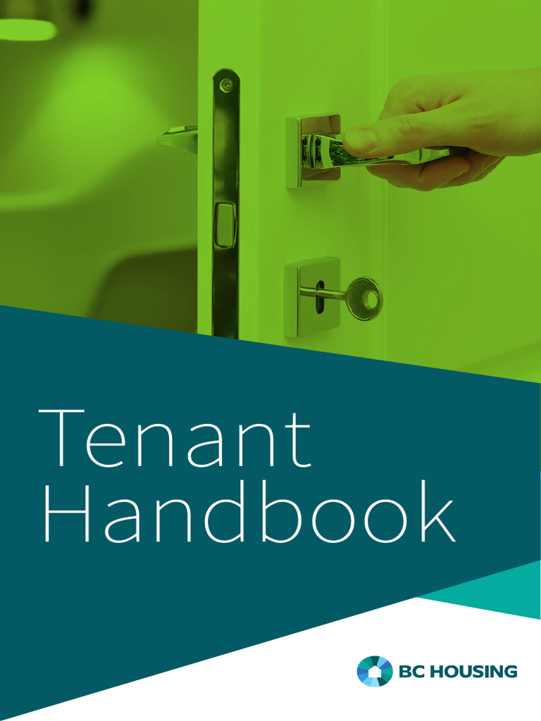 BC Housing Tenant Handbook | PDF | Leasehold Estate | Clothes Dryer
