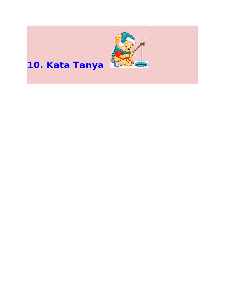 Kata Tanya | PDF