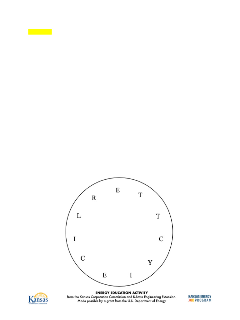 Word Scrambles Key Electricity | PDF | Economic Development ...