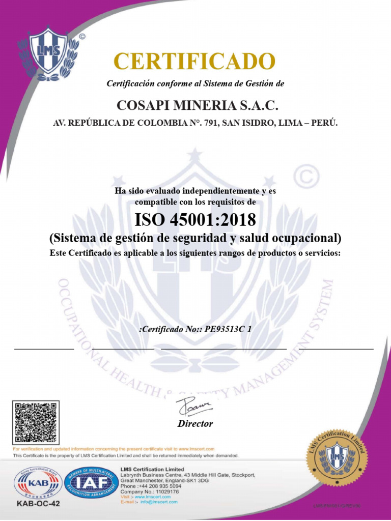 Pe93513c-1-Cosapi Minería S.a... Spanish | PDF