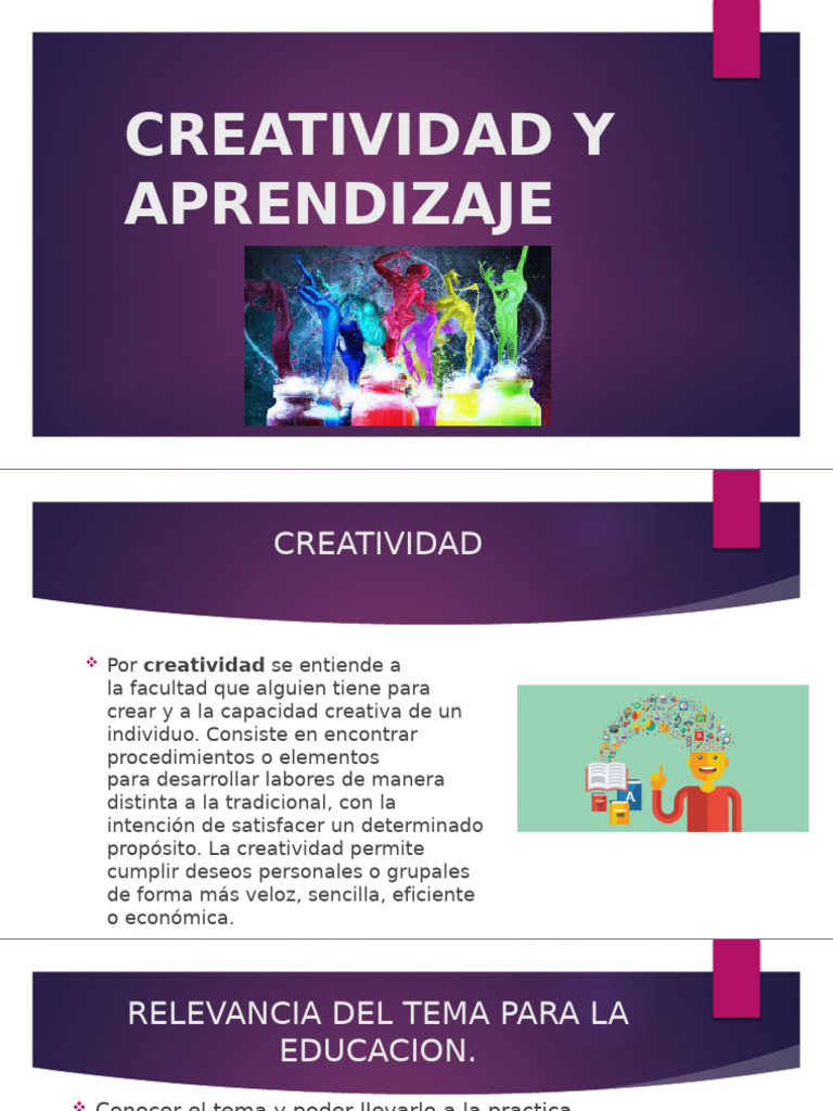 Creatividad y Aprendizaje en Educación | PDF | Creatividad | Pensamiento