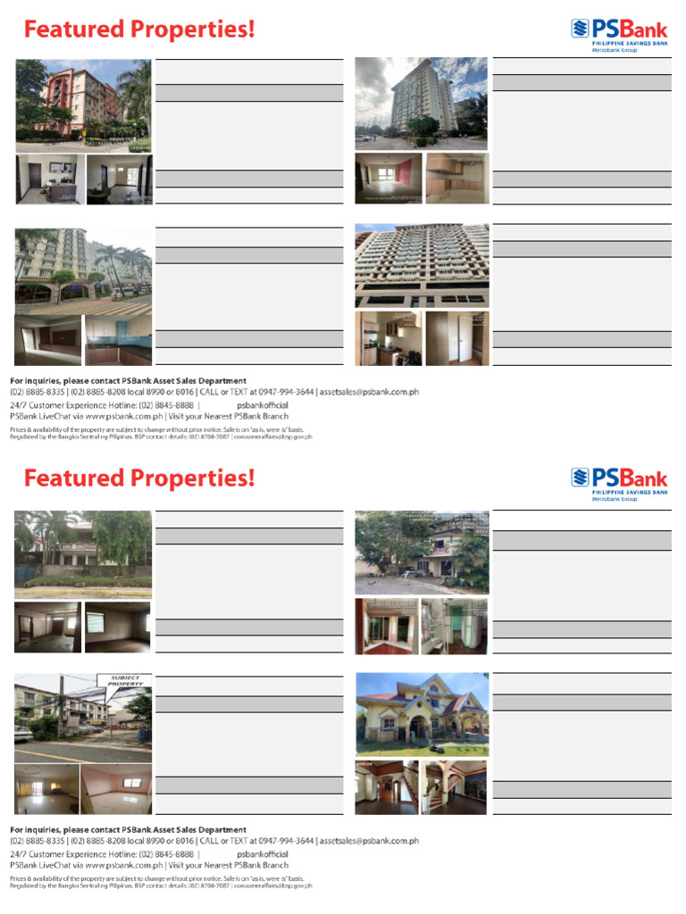 properties-for-sale-list | PDF | Condominium | Housing