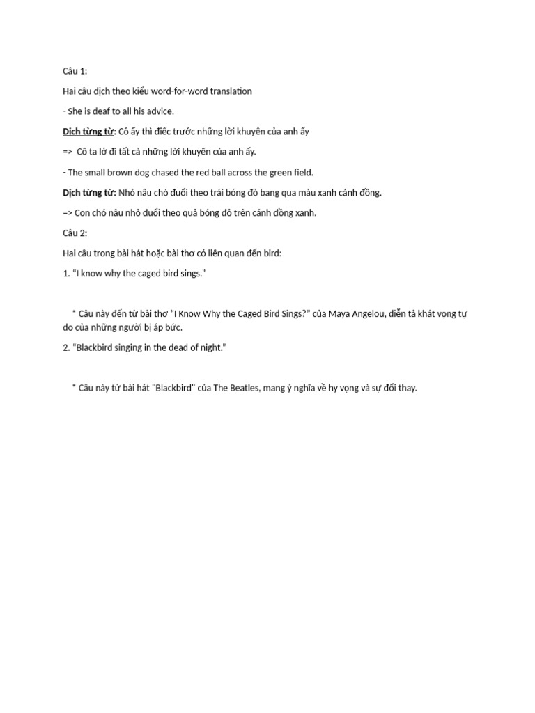 Bai Tap Bien Dich | PDF