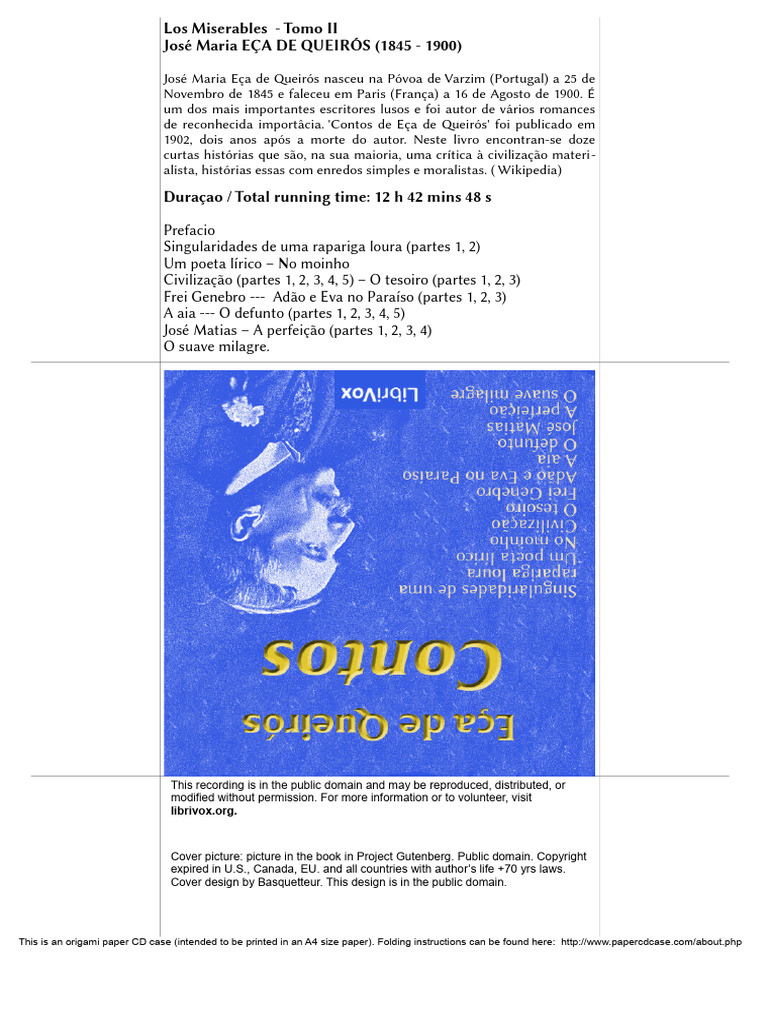 Contos de Eça de Queirós: Tomo II | PDF