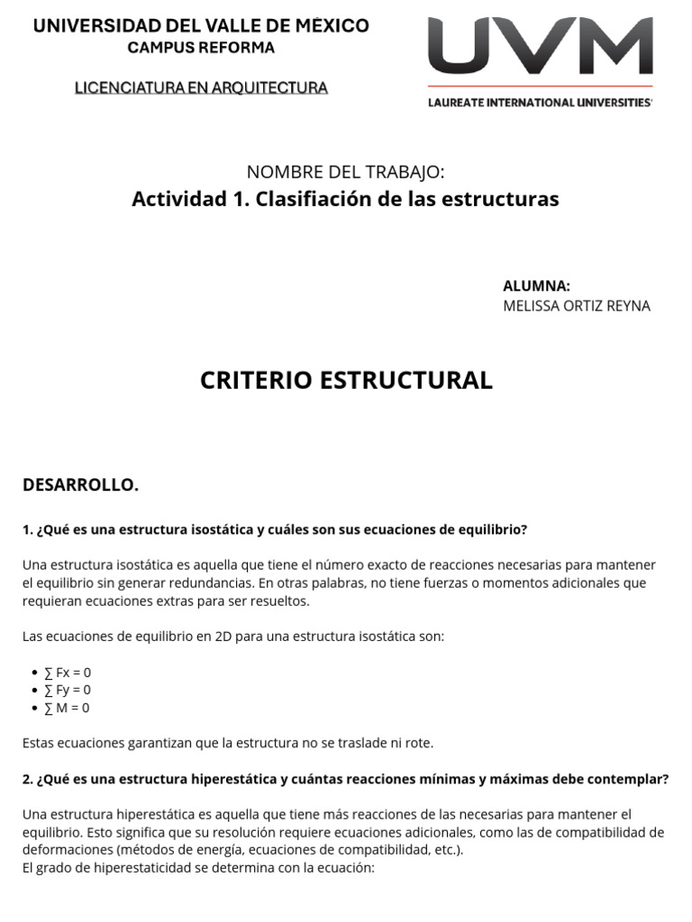 A1 Estructuras | PDF | Viga (Estructura) | Braguero