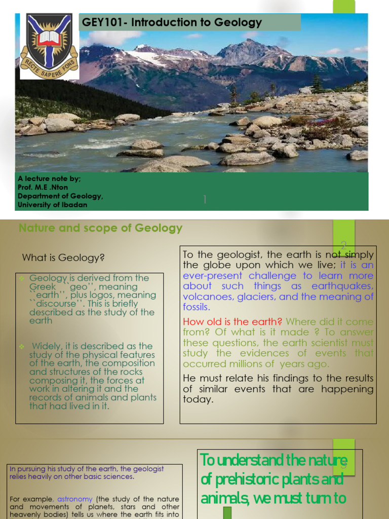 Introduction to Geology Overview | PDF | Planetary Core | Solar System