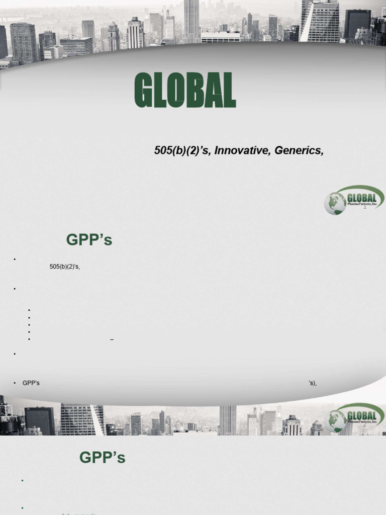 GPP Corporate Presentation - Q4 2024 | PDF | Generic Drug | Topical ...