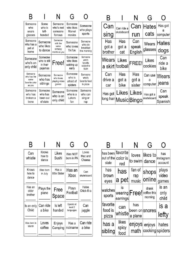 Human Bingo | PDF