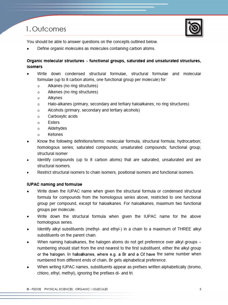 Organic Molecules | PDF | Functional Group | Alkene