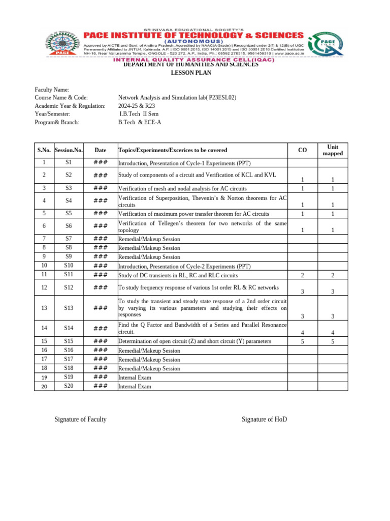 NA Lab Execution Plan | PDF | Telecommunications Engineering | Electrical Engineering