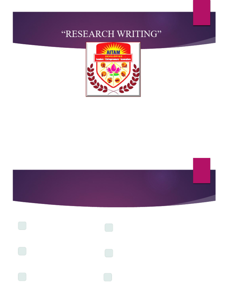 Research Writing Seminar | PDF | Abstract (Summary) | Inquiry