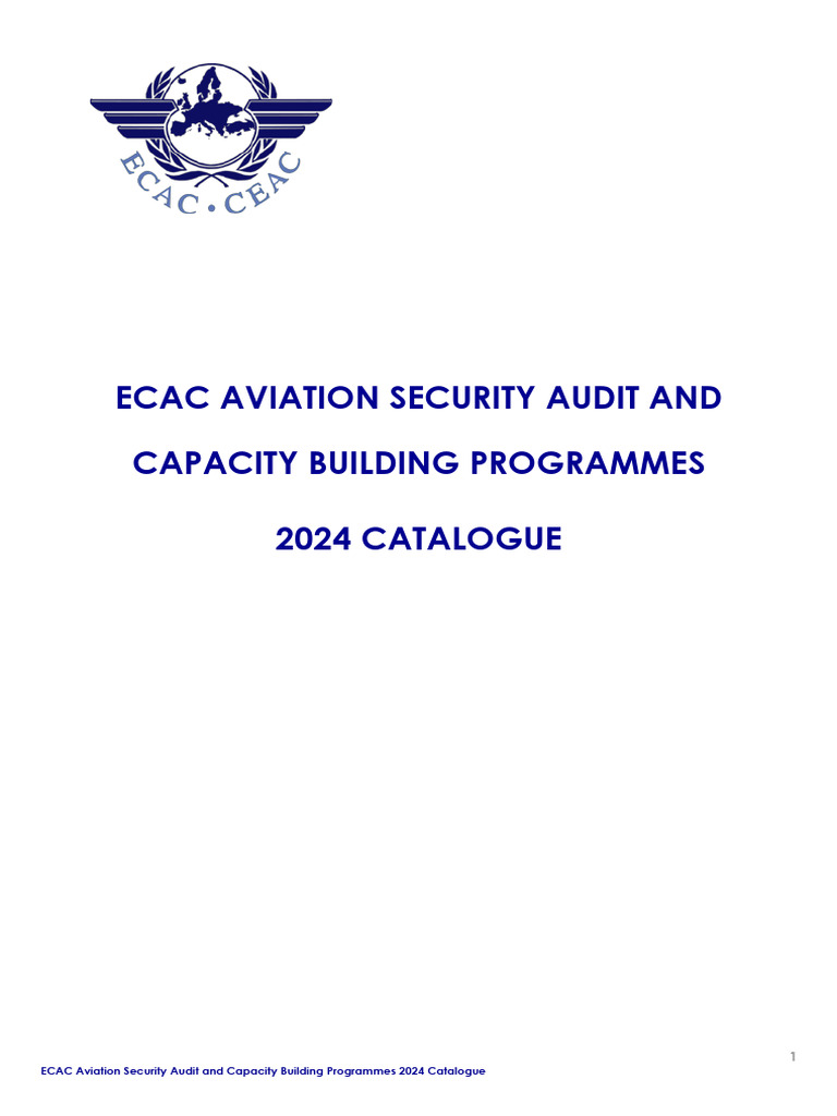 Catalogue ECAC Aviation Security Audit and Capacity Building Programme ...