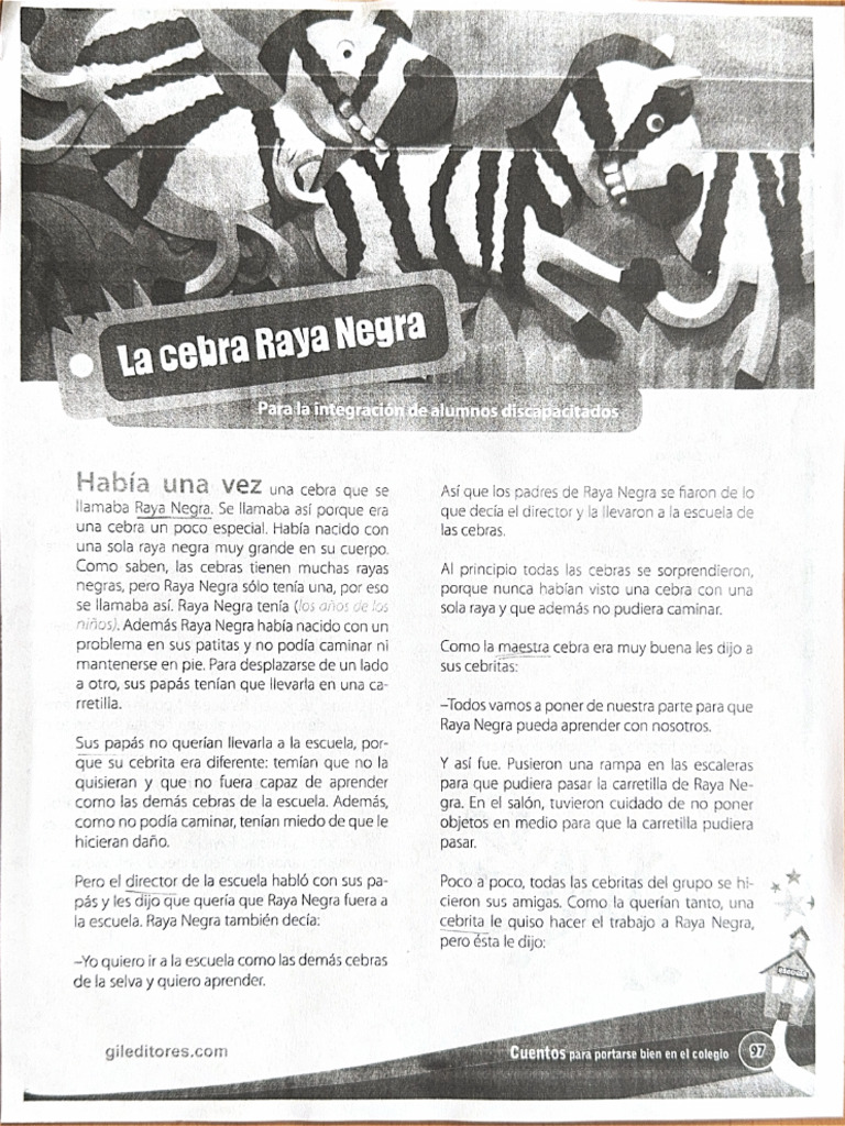 La Cebra Raya Negra | PDF