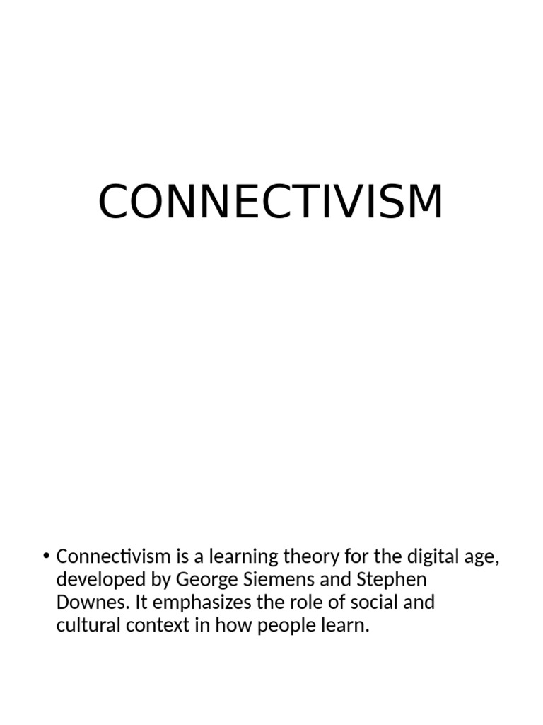 Connectivism Wps Office | PDF