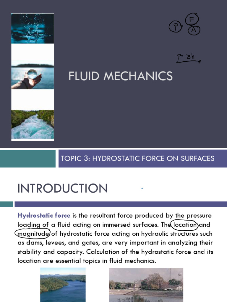 4 Hydrostatic Pressure On Plane and Curved Surfaces | PDF | Force ...
