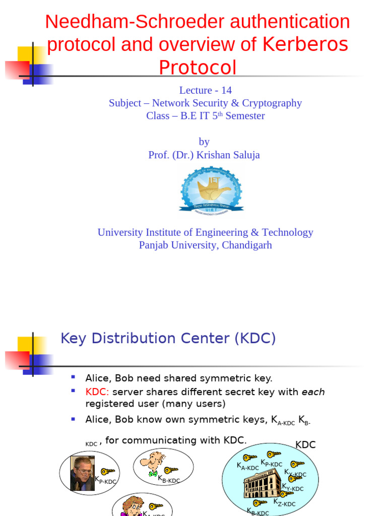 Needham-Schroeder & Kerberos Overview | PDF