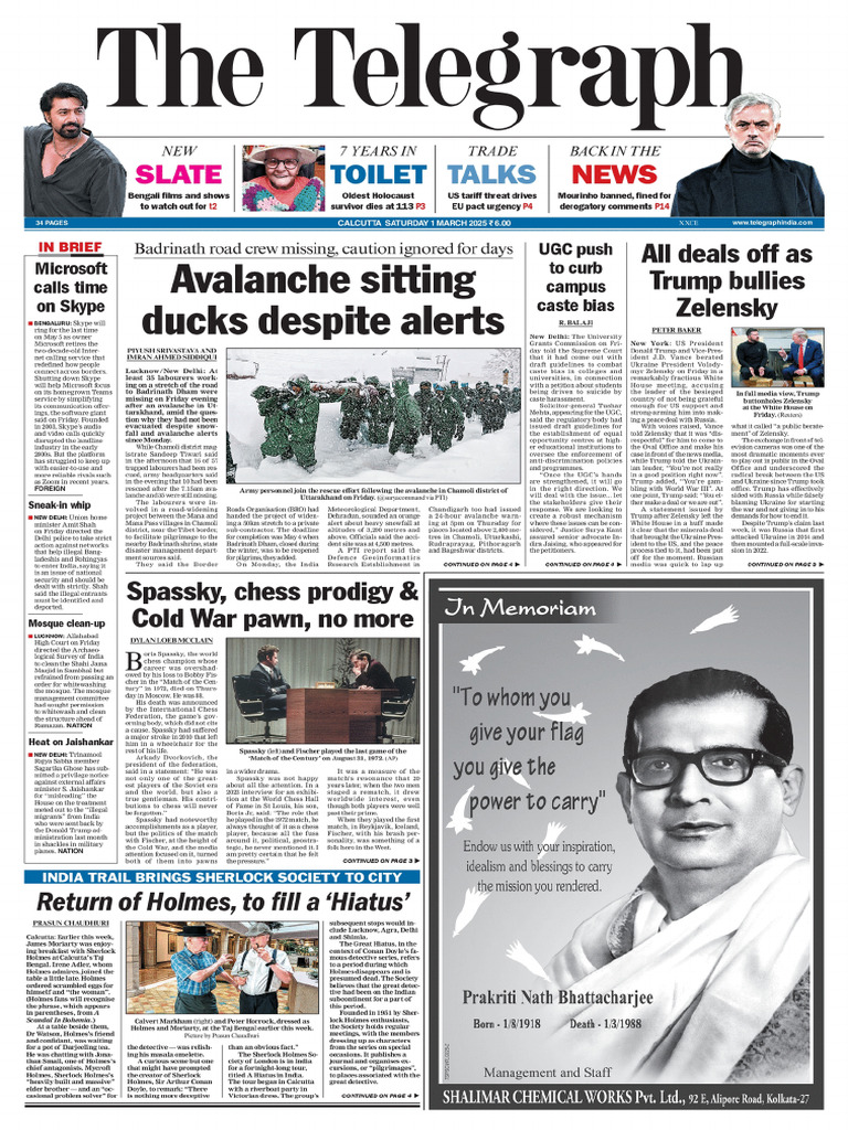 The Telegraph 01-03 | PDF